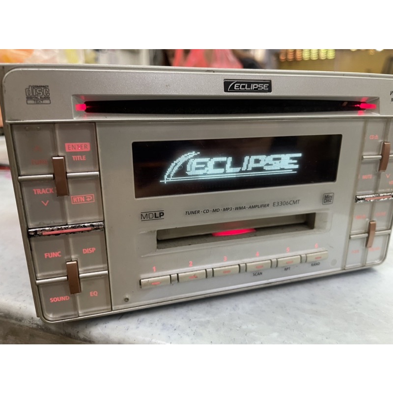 Eclipse E3306CMT Double Din CD player made in japan for proton daihatsu ...