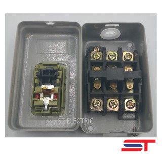 POWER PUSH BUTTON SWITCH BS230B 3P 3 PHASE 500V 3.7KW | Shopee Malaysia