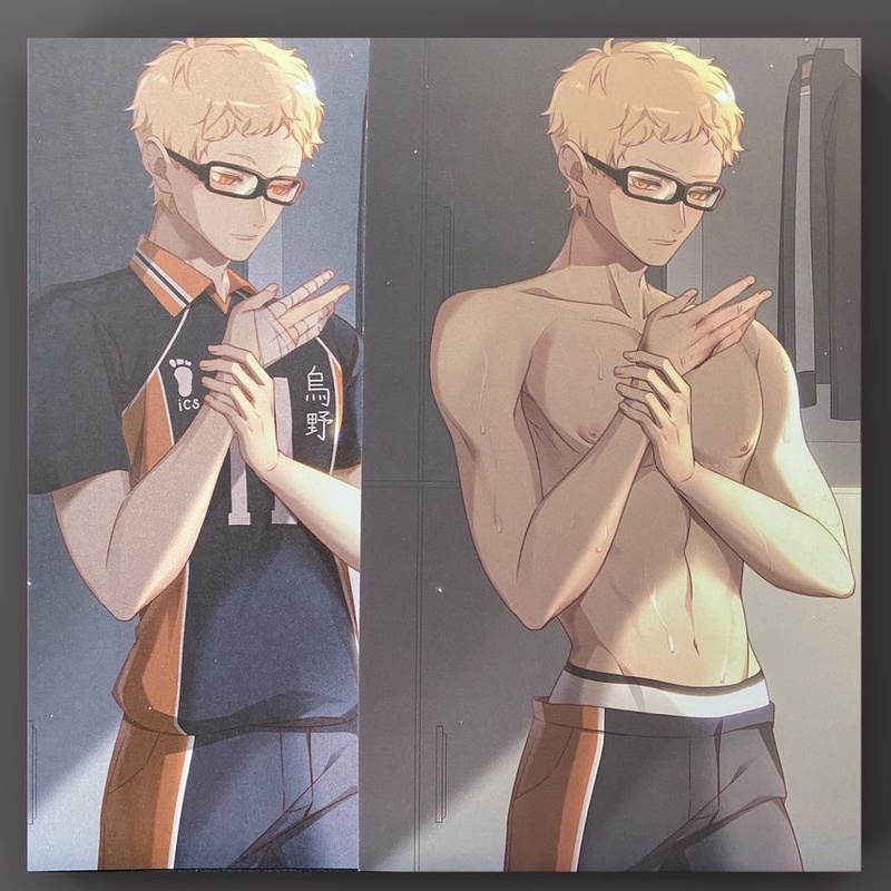 Anime Haikyuu!! Art Prints Postcard; Tsukishima Kei Set by @/alice HQ ...