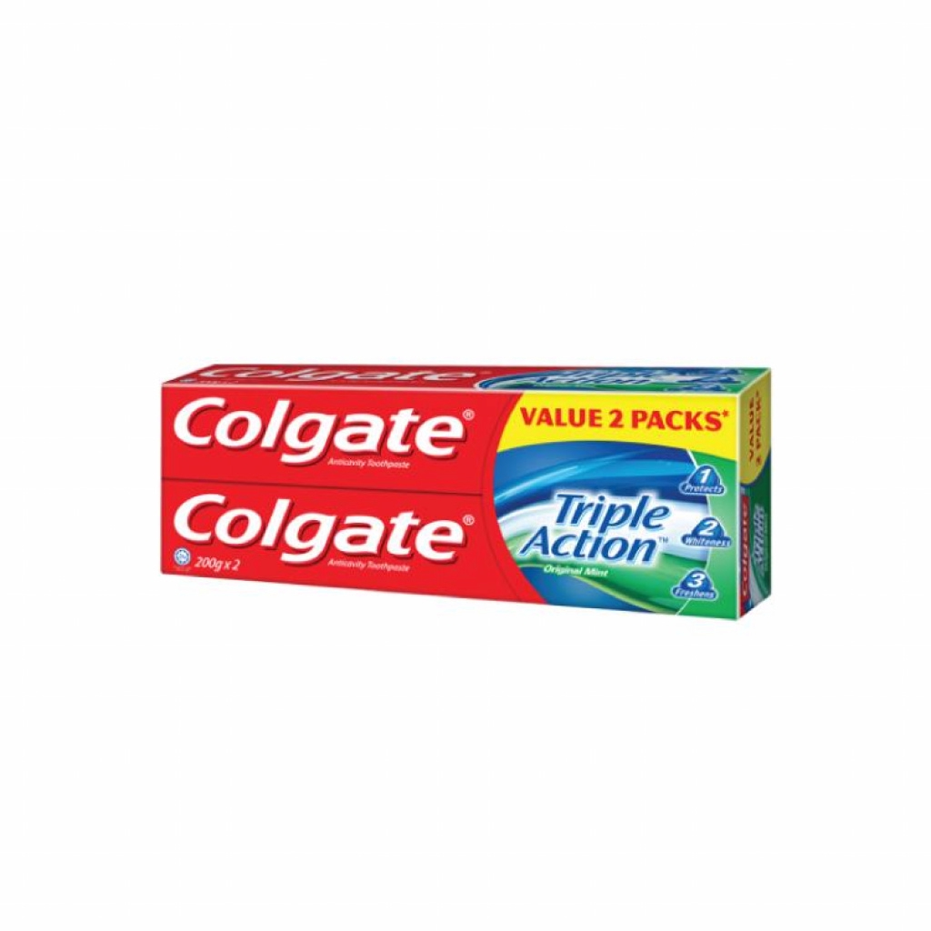 Colgate Triple Action 175g Pack-of-2 | Shopee Malaysia