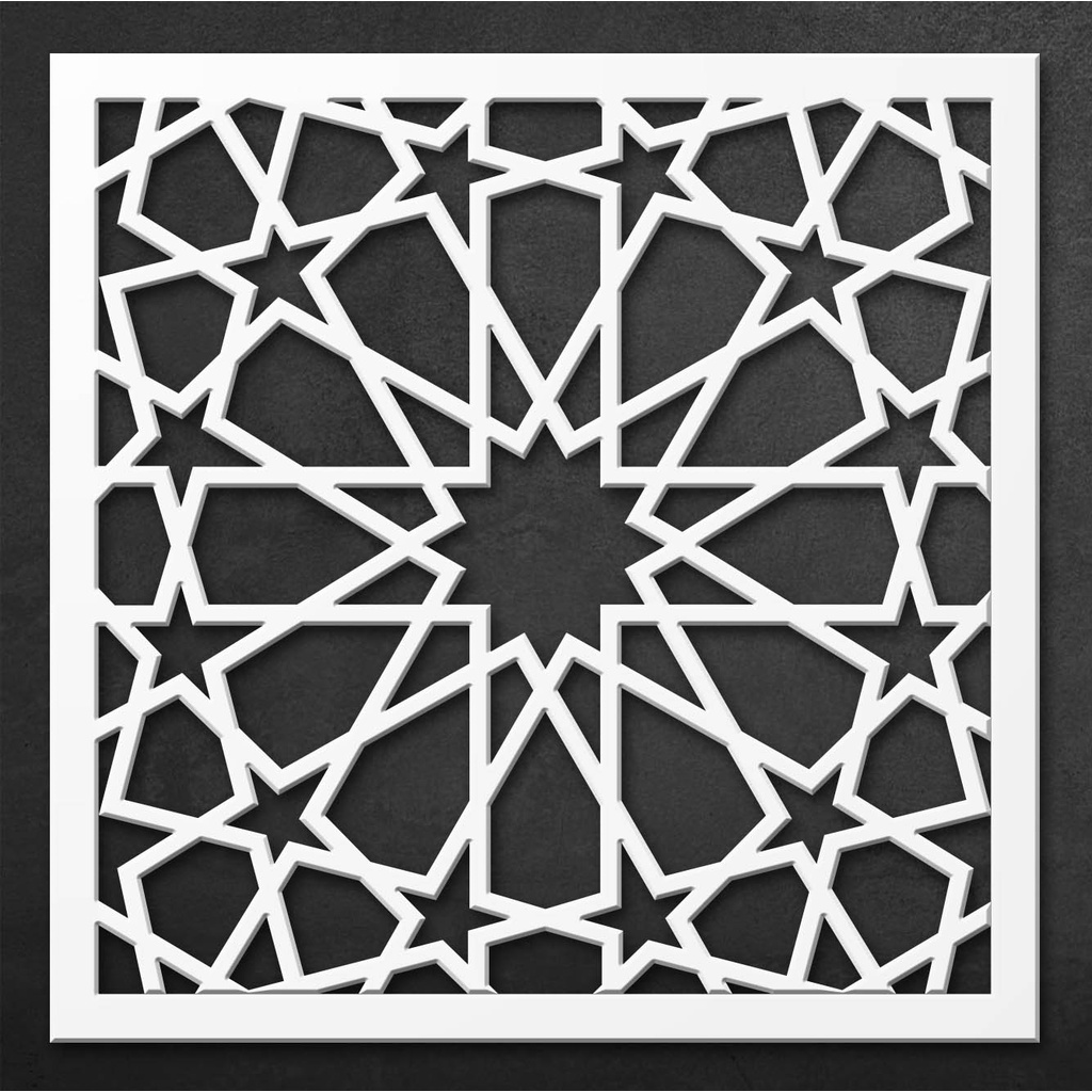 islamic panel / lattice / fretwork / wallpanel / diy wainscoting ...
