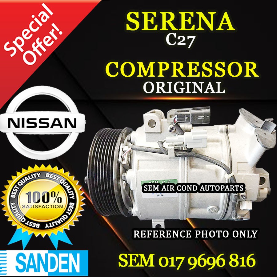NISSAN SERENA C27 HYBRID ORIGINAL SANDEN SD COMPRESSOR/ KOMPRESOR (CAR AIRCOND SYSTEM) | Shopee ...