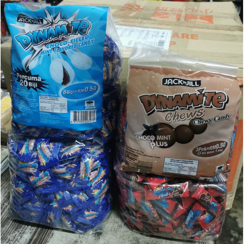 Raya offer Jack n Jill Dynamite candy(Choco filled mint/Choco mint plus ...