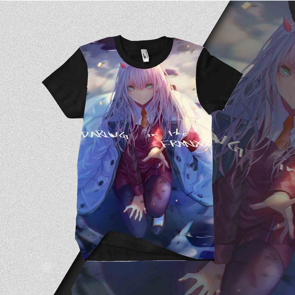 Best DEAL Custom Anime T-Shirt Fullprint Zero Two Cap Darling In The ...