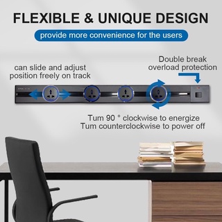 Megaman Power Track Socket Aluminum Alloy 600MM Open / Concealed ...