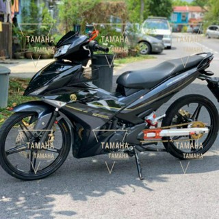 YAMAHA Y15 Y15zr V1 V2 Exciter RC 2018 Full Black hitam Cover set with ...