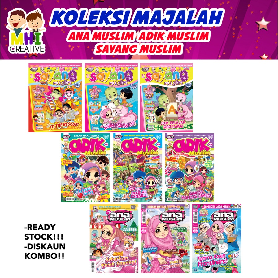 KOLEKSI MAJALAH TERBITAN ANA MUSLIM - MAJALAH KANAK-KANAK ISLAMI (KOMIK, BACAAN, AKTIVITI ...