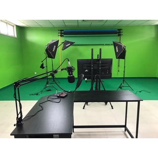 Onsmo TVPSS Green Screen Live Streaming LED Kit Complete with Lights ...