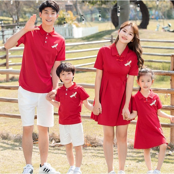 ROCKYSTUDIO Cotton Fried Street parent-child suit ethnic style family ...