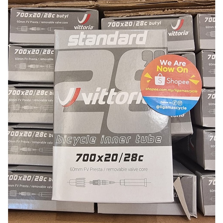 Vittoria Bicycle Tube FV60mm 700x20/28c (Presta) | Shopee Malaysia
