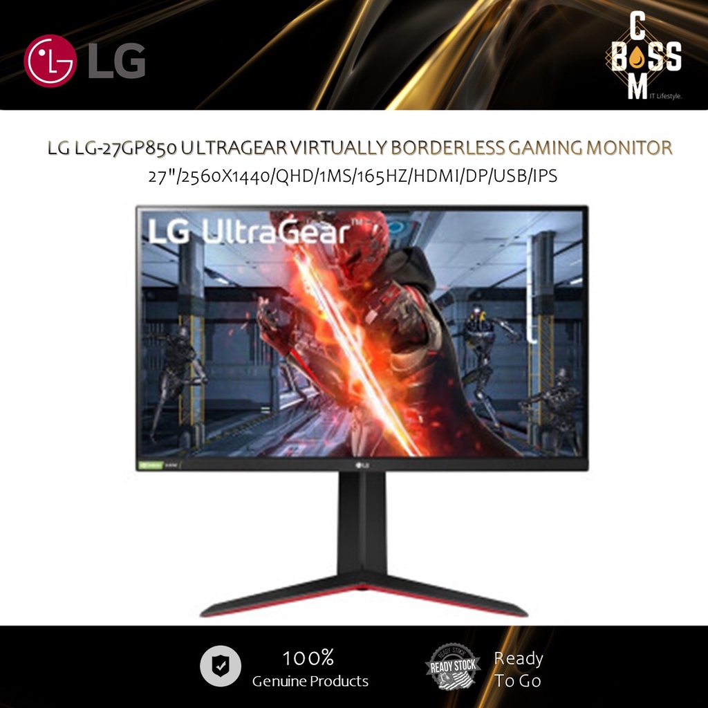 *ORIGINAL* LG LG-27GP850 ULTRAGEAR VIRTUALLY BORDERLESS GAMING MONITOR ...