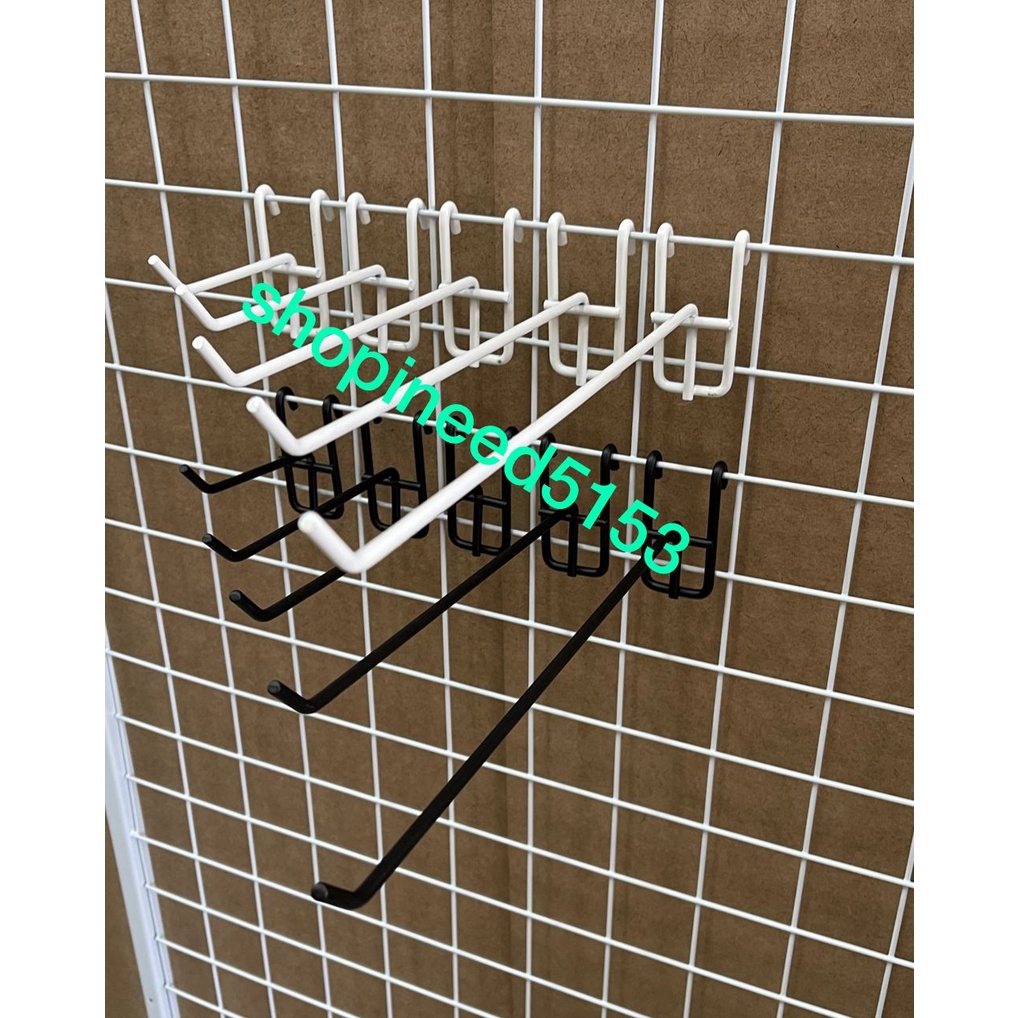 Netting Hooks -Single Netting Hooks- White / Black Netting Hooks (10pcs ...