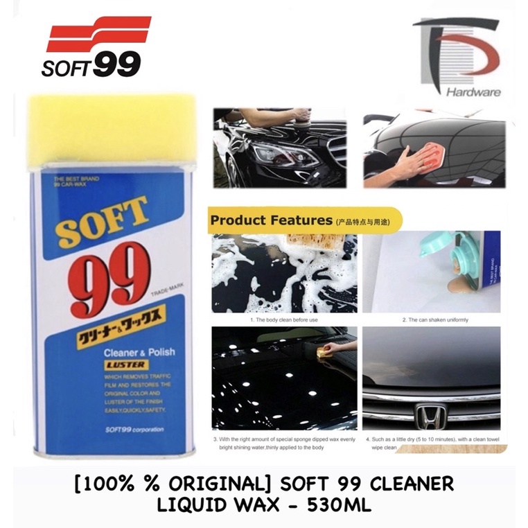 [100% % ORIGINAL] SOFT 99 LUSTER CLEANER LIQUID WAX - 530ML | Shopee ...