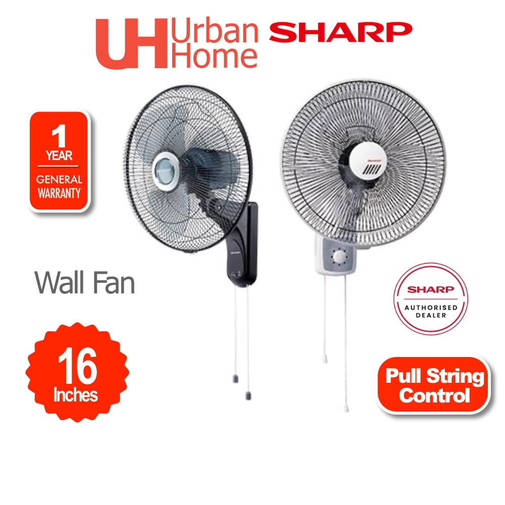 Sharp Wall Fan (16") PJW400/PJW169GY | Shopee Malaysia