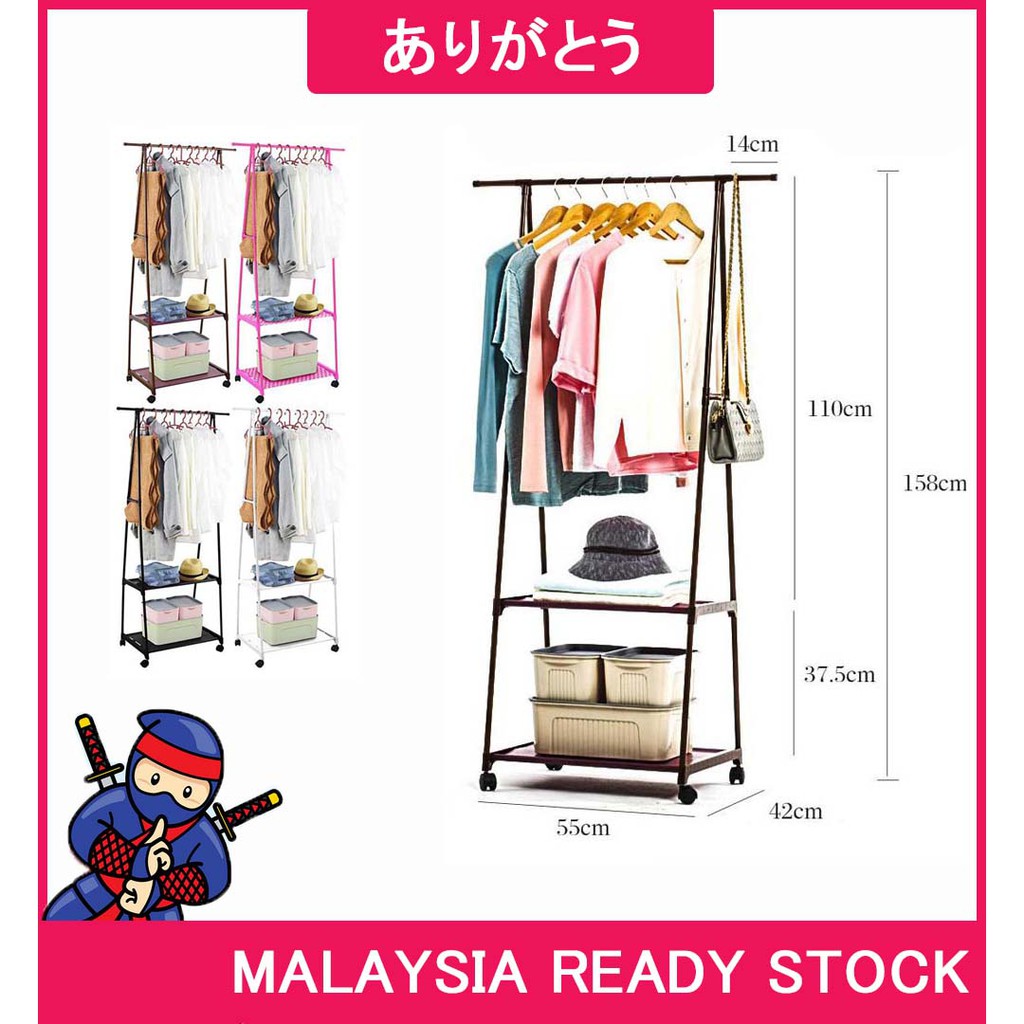 Arigatou Bedroom Triangle Clothes Rack Garment Uniform Hanging ...