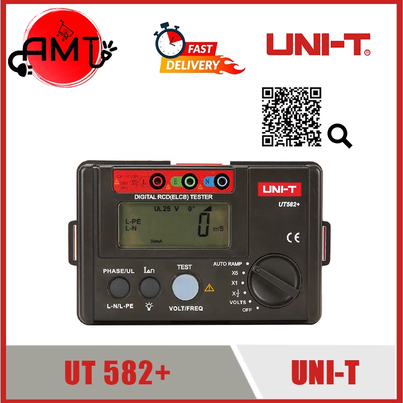 UNI-T UT582+ Digital RCD (ELCB) Tester | Shopee Malaysia