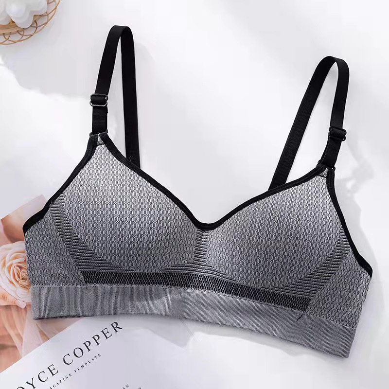 Girl Bra Student Full Cotton Bra Wireless Push Up Size 32-38 A/B Sleep ...