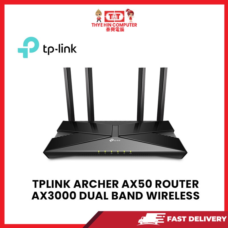 TP LINK ARCHER AX50 ROUTER AX3000 DUAL BAND WIRELESS | Shopee Malaysia
