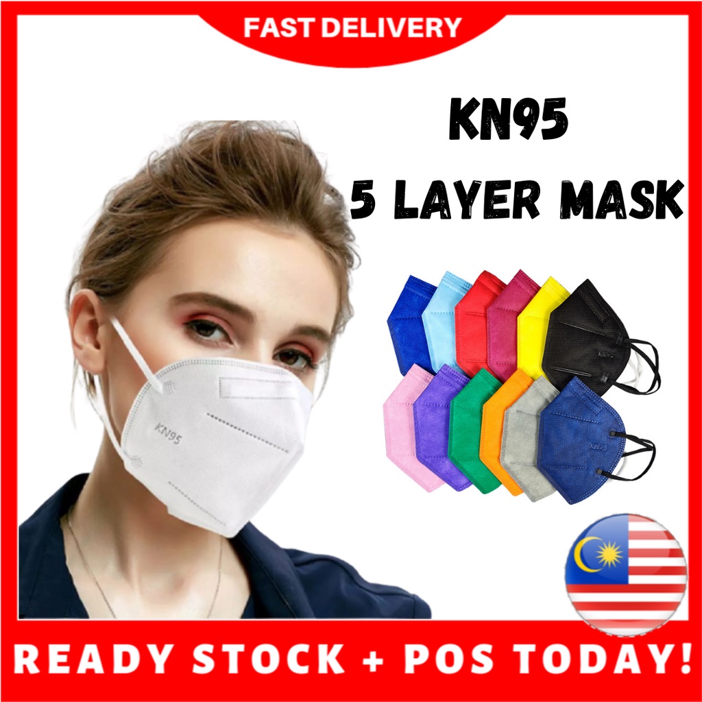 kn95 Earloop Mask Five Layers Medical Mask N95/ KF94 Headloop Hijab ...