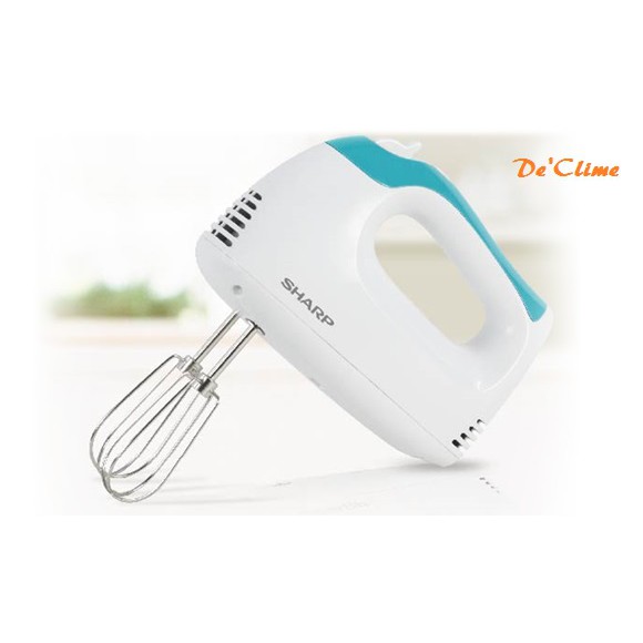 SHARP Hand Mixer 300W ( 5-speeds + turbo) - (White) | Shopee Malaysia