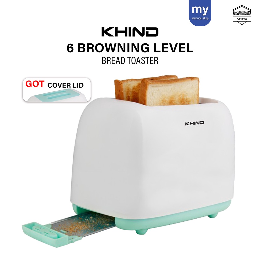 Khind Bread Toaster Pembakar Roti Midori Series BT808 Got Top Cover Lid ...