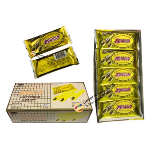 Apollo Chocolate Wafer Stick Cream 11G Childhood Snack Jajan Zaman ...