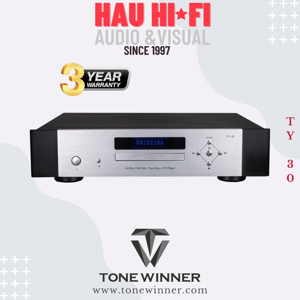 ToneWinner TY-30 HIFI CD Player (Balanced Output,24bit/384KHz Digital ...