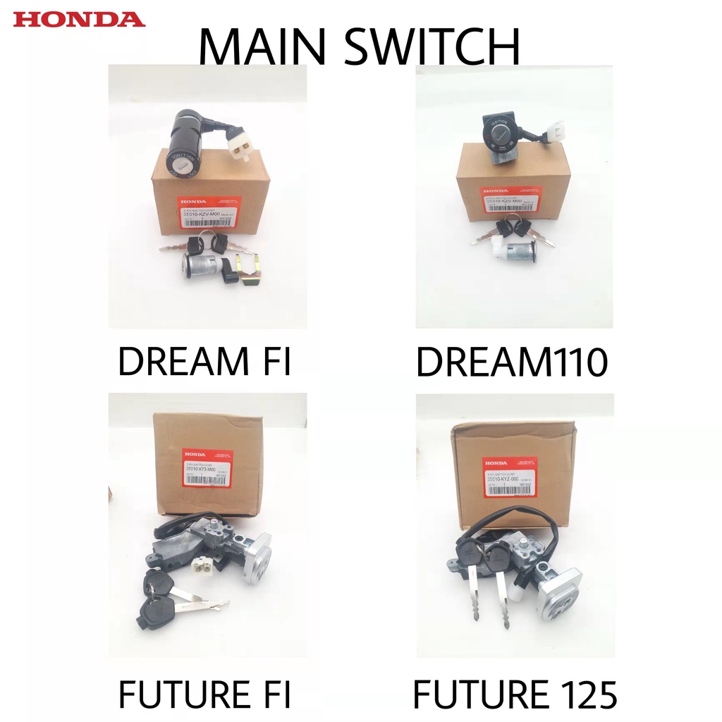 Honda Dream110 / Dream110 FI / Future125 / Future Fi Key Set / Main ...