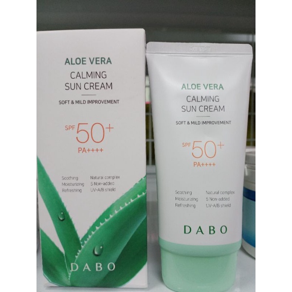 Dabo aloe vera calming sun cream spf 50+ korea | Shopee Malaysia