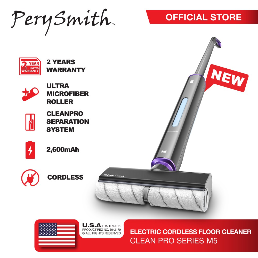 PerySmith Electric Cordless Floor Cleaner CleanPro Series M5 | BeeCost