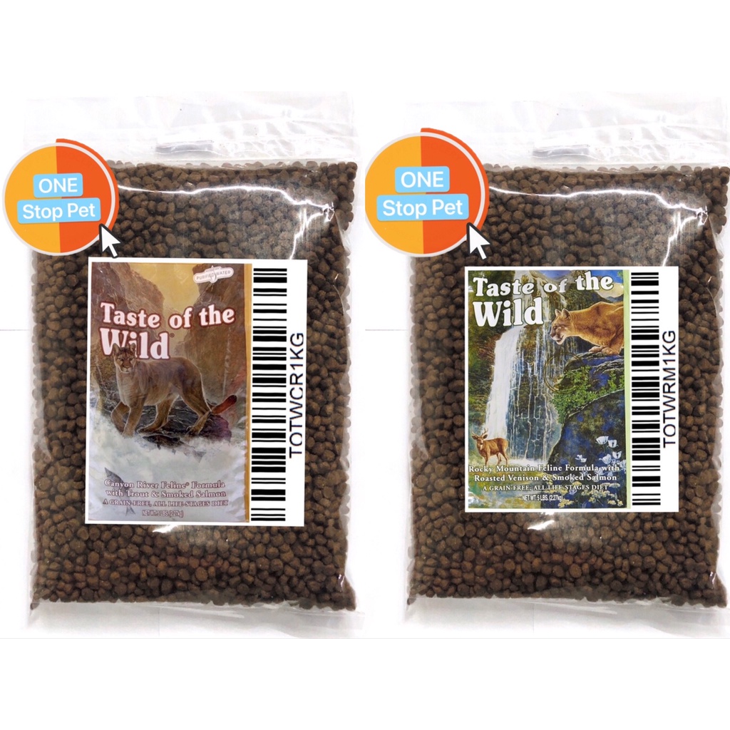 Taste Of The Wild Cat Food 1kg - Rocky Mountain / Canyon River ( TOTW ...