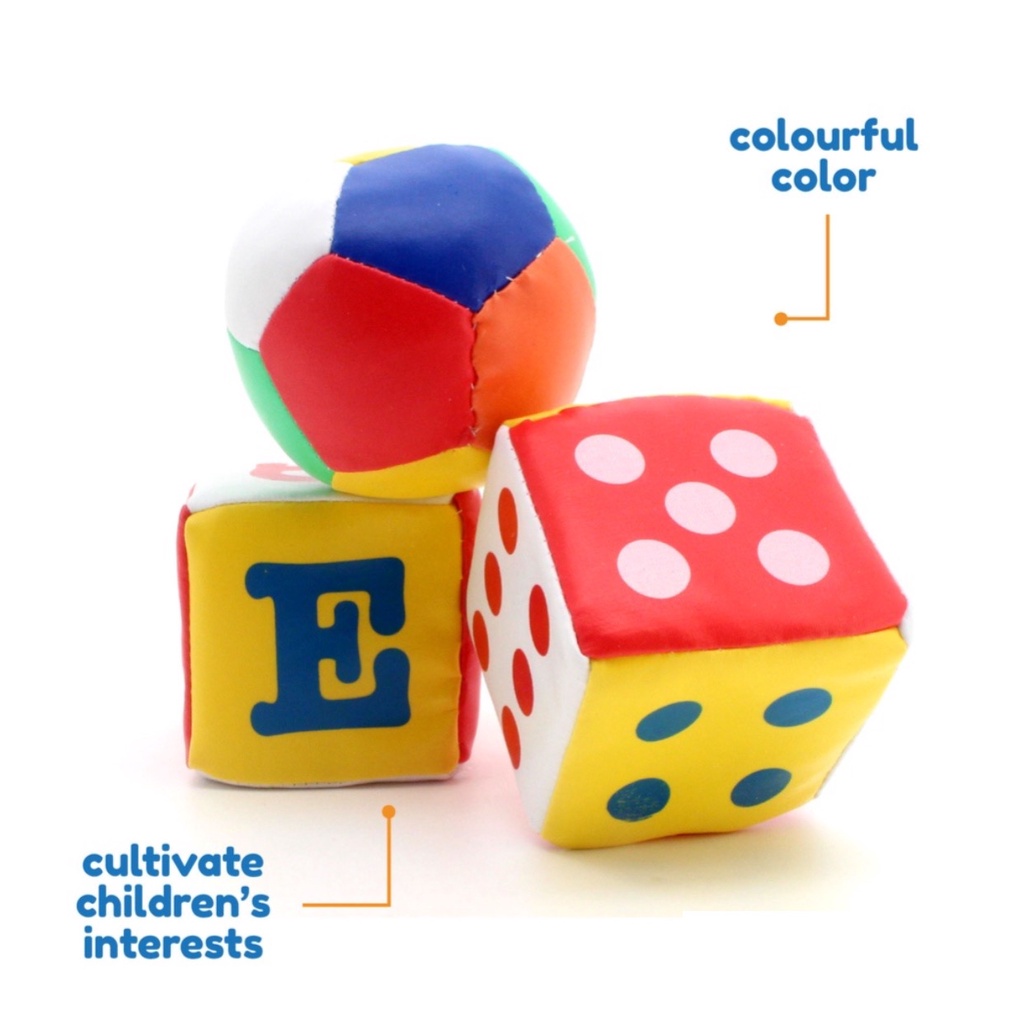 Kids soft toys dice dadu Soft Soccer Ball Children big size soft dice ...