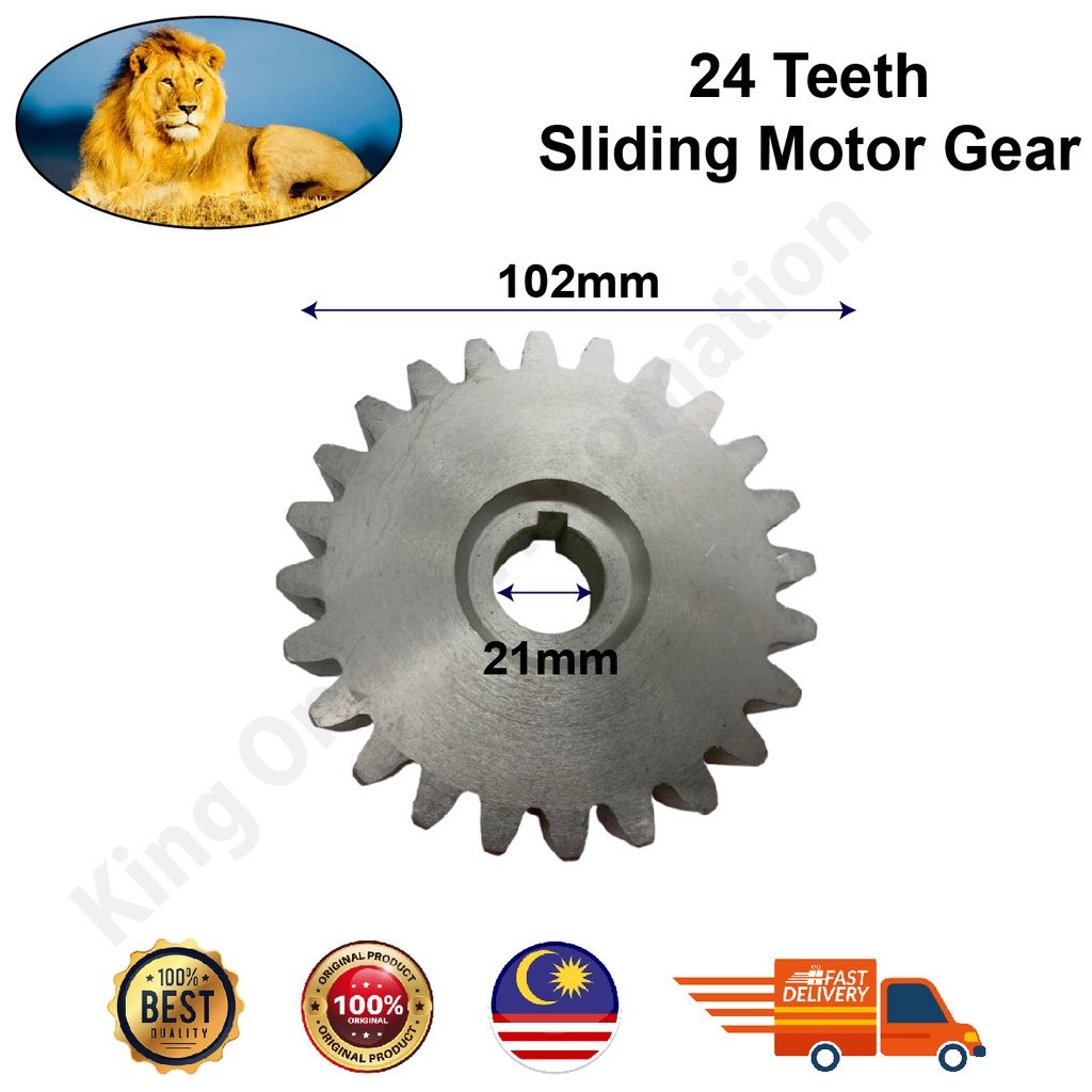 24 Teeth Sliding Motor Gear | Shopee Malaysia