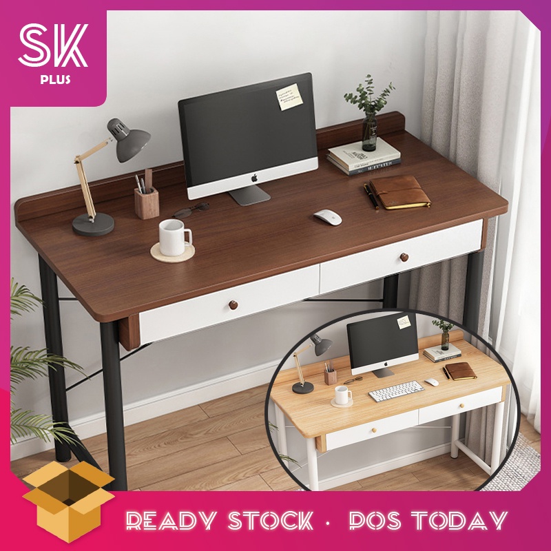 SKplus Desktop Simple Desk Single Small Bedroom Study Working Learning ...