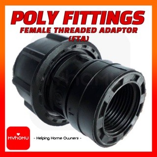 POLY FITTINGS FEMALE/MALE THREADED ADAPTOR FTA/MTA PT SOCKET/VALVE ...