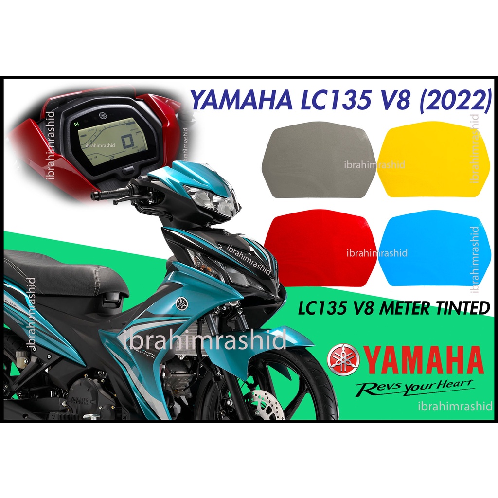 YAMAHA LC135 V8 TINTED METER STICKER (YAMAHA 135LC V8 METER TINTED ...