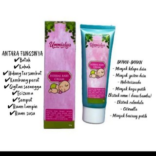 Ummialya Herbal Baby Cream 50g | Untuk Selsema baby , Batuk kahak ...
