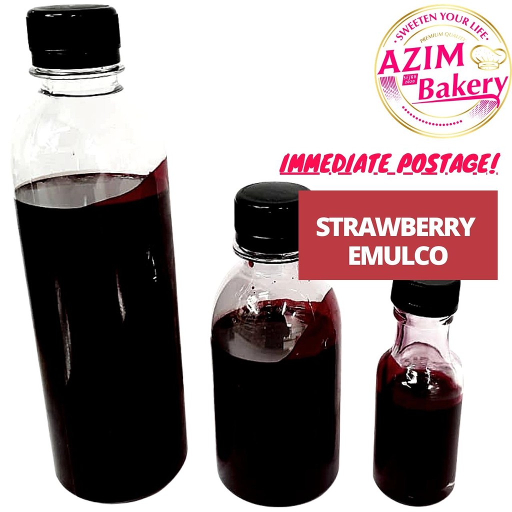 Perisa Strawberry 25G | 150G | 350G | Strawberry Emulco | Perisa ...