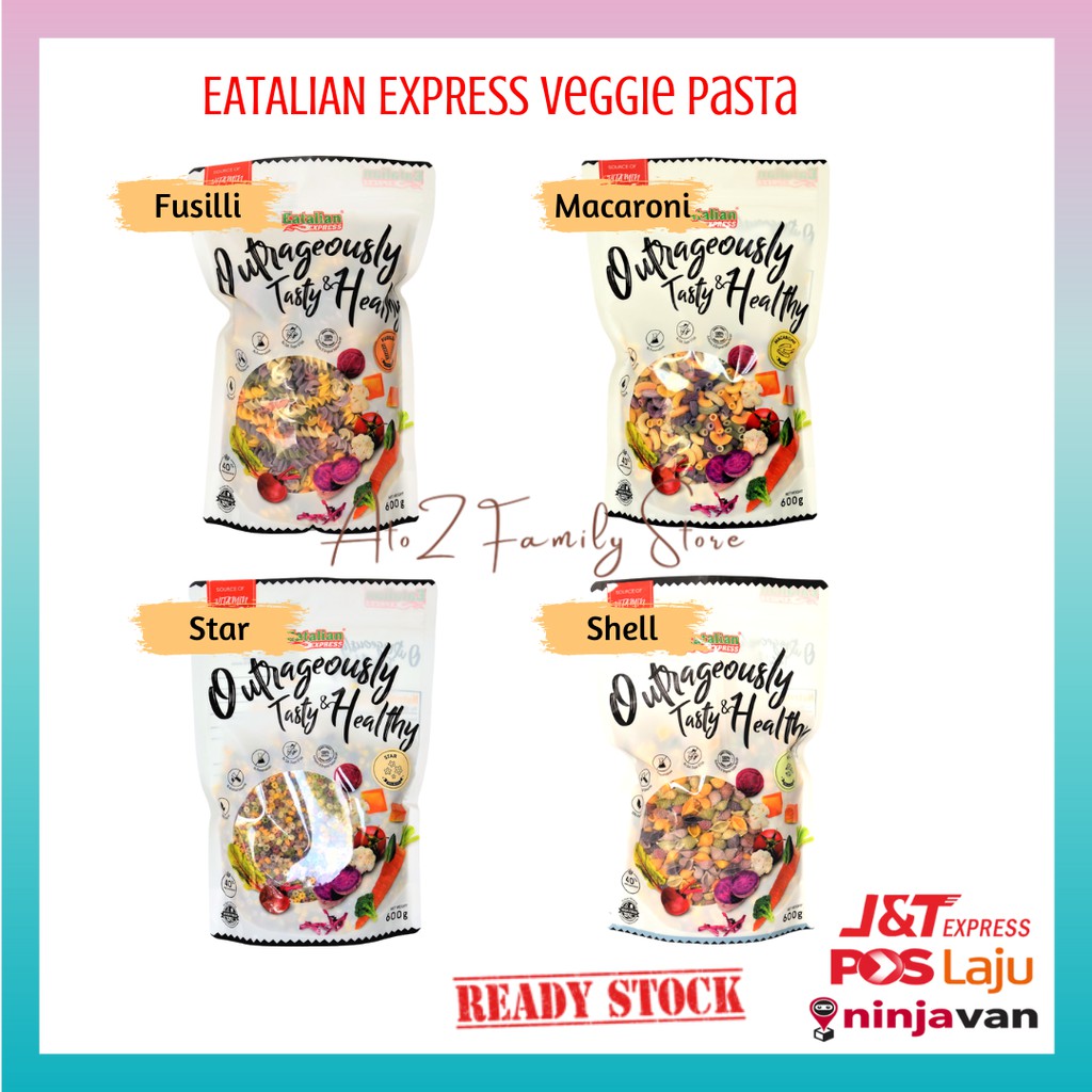 EATALIAN EXPRESS MIXED VEGGIE PASTA FOR BABY PASTA & SAUCE EATALIAN ...