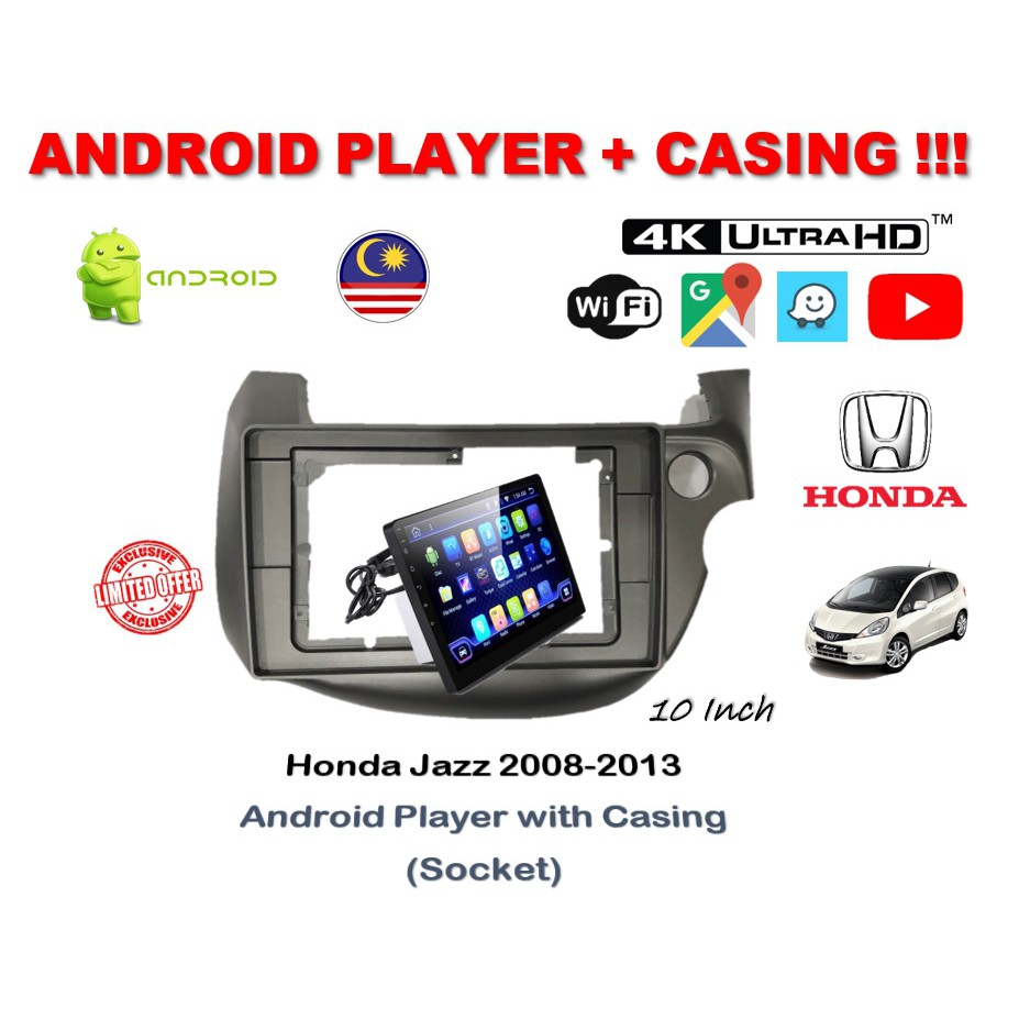 Honda Jazz 2008 - 2013 10" 1+16G Wifi Android Player with Casing ...