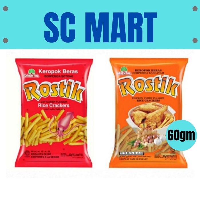 [SC] Oriental Food Rostik Corn Snack 60gm (CuttleFish/Curry) | Shopee ...