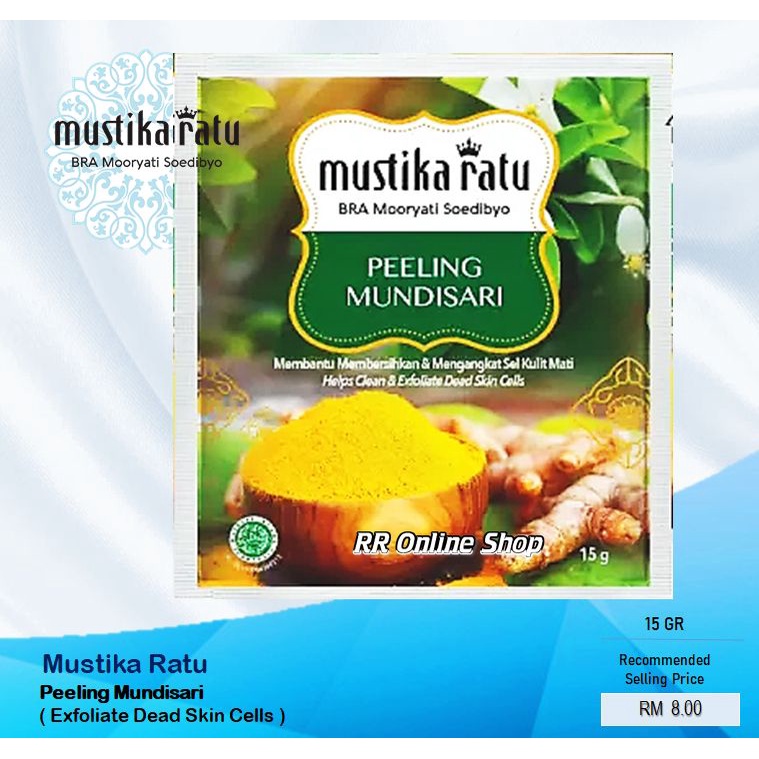 Mustika Ratu Peeling Mundisari ( Mundisari Peeling / Face Scrub Powder ...