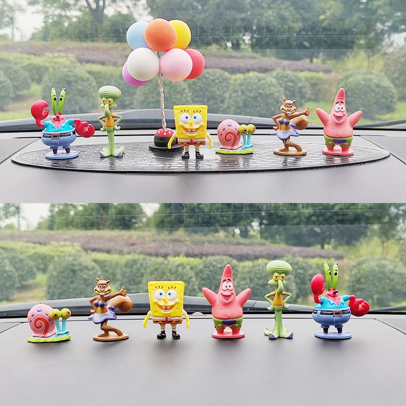 SpongeBob SquarePants Car decoration Cute Car Center Console Mini ...