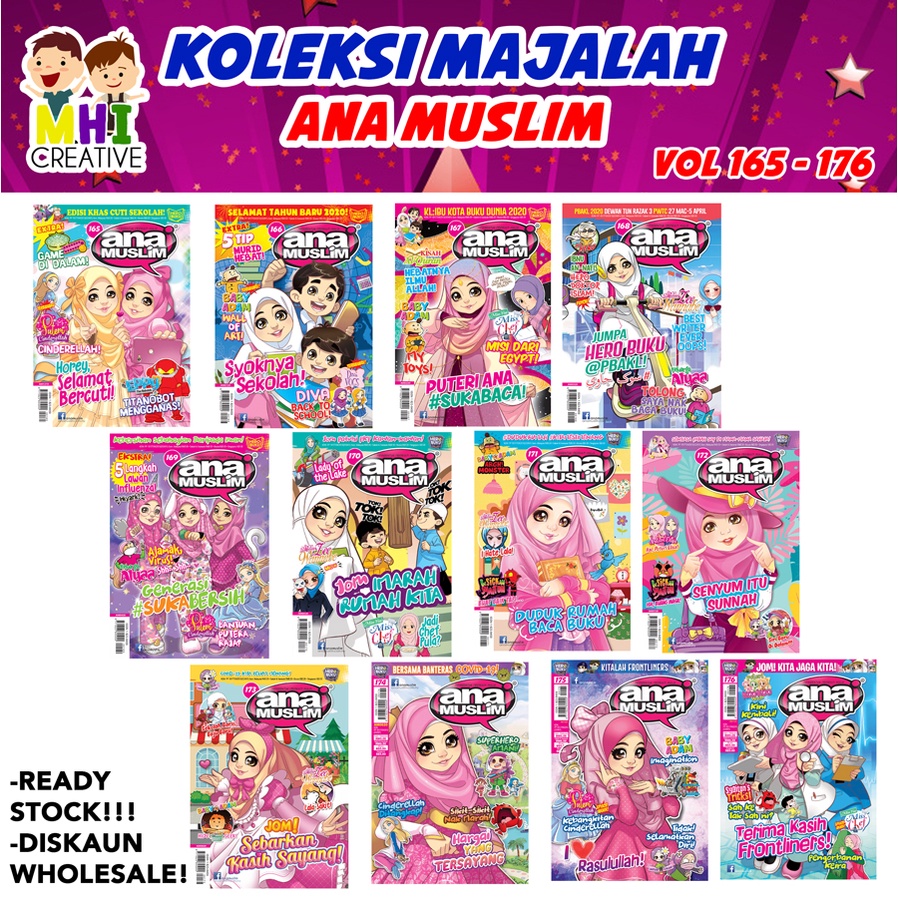 KOLEKSI MAJALAH ANA MUSLIM (9-12 TAHUN) MAJALAH KANAK-KANAK ISLAMI KOMIK, BACAAN, AKTIVITI ...