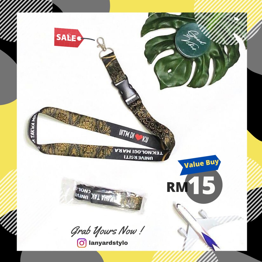 LANYARD UITM DIHATIKU (GOLD BATIK) READY STOCK! | Shopee Malaysia