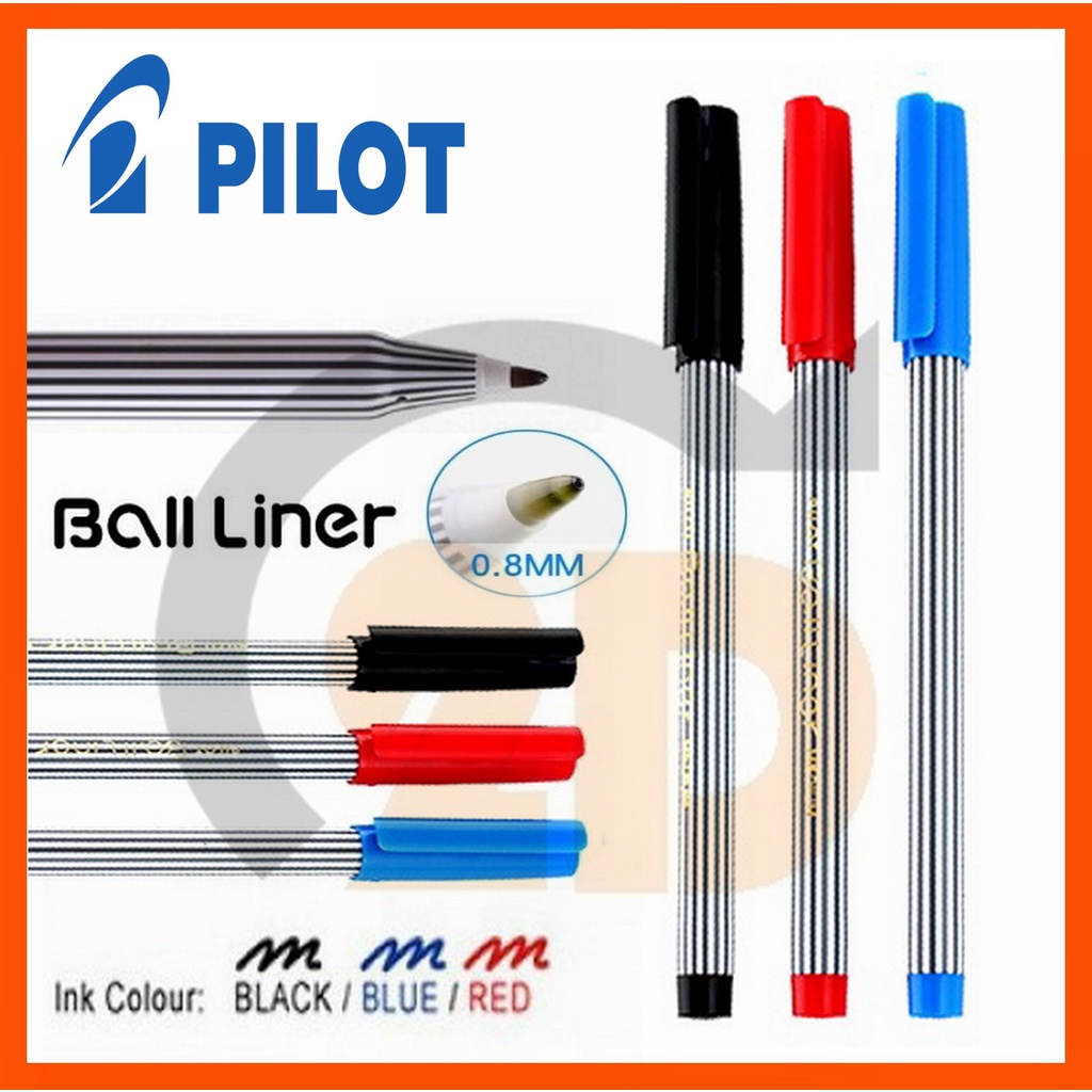 Pilot Ball Liner Medium Pen 0.8mm | Shopee Malaysia