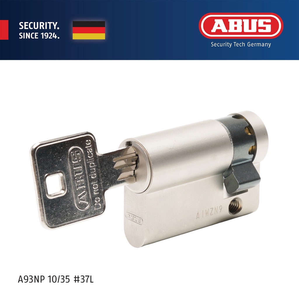 Abus A93NP #37L Euro Profile Cylinder with 3 Keys. Variants: Type of ...