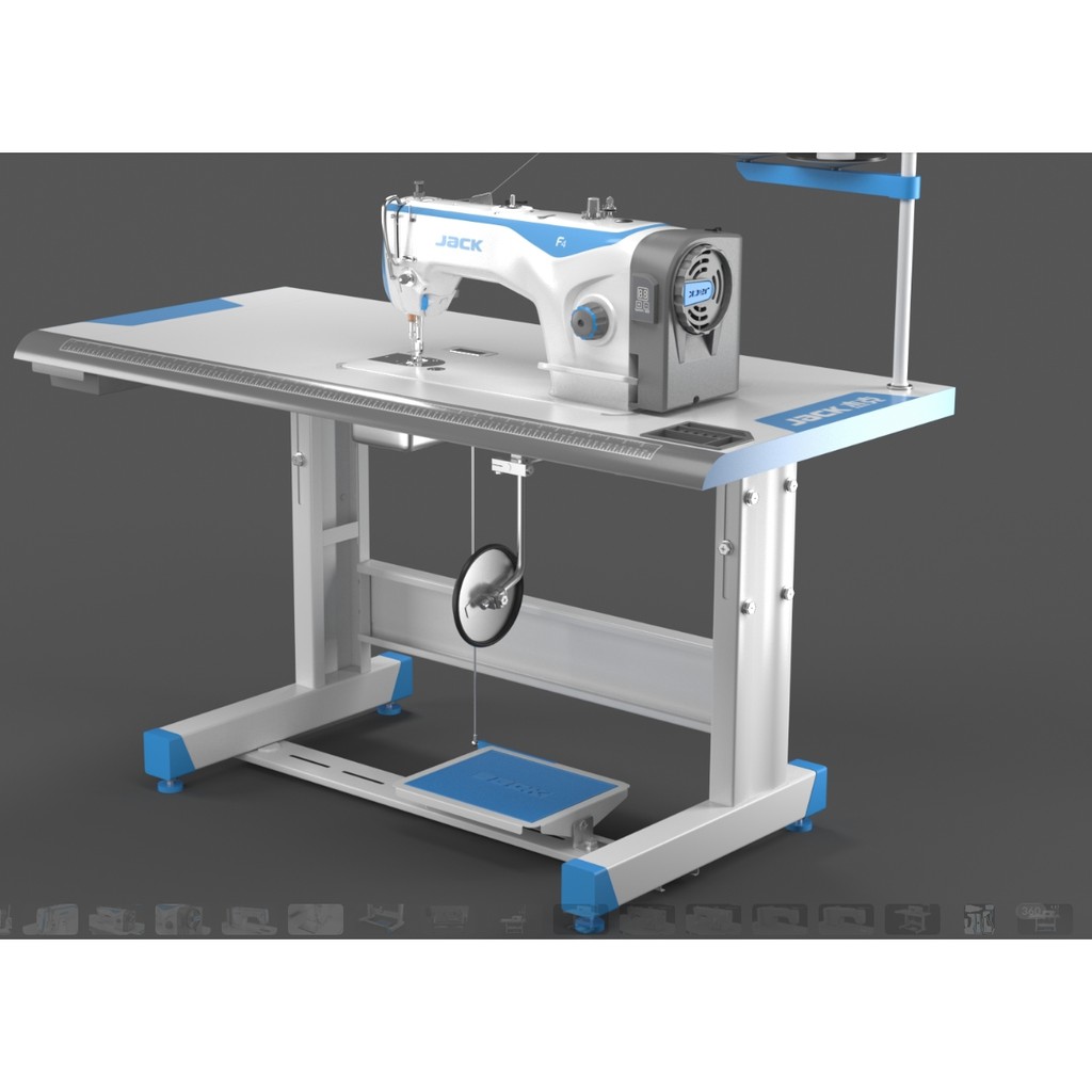 Jack F4 Industrial Sewing Machine complete set with table and stand ...