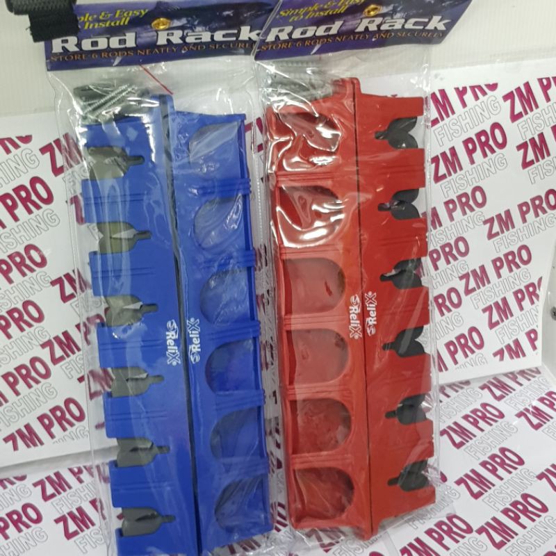 RELIX FISHING ROD RACK Store 6 Rods Neatly & securely rak rod tempat ...