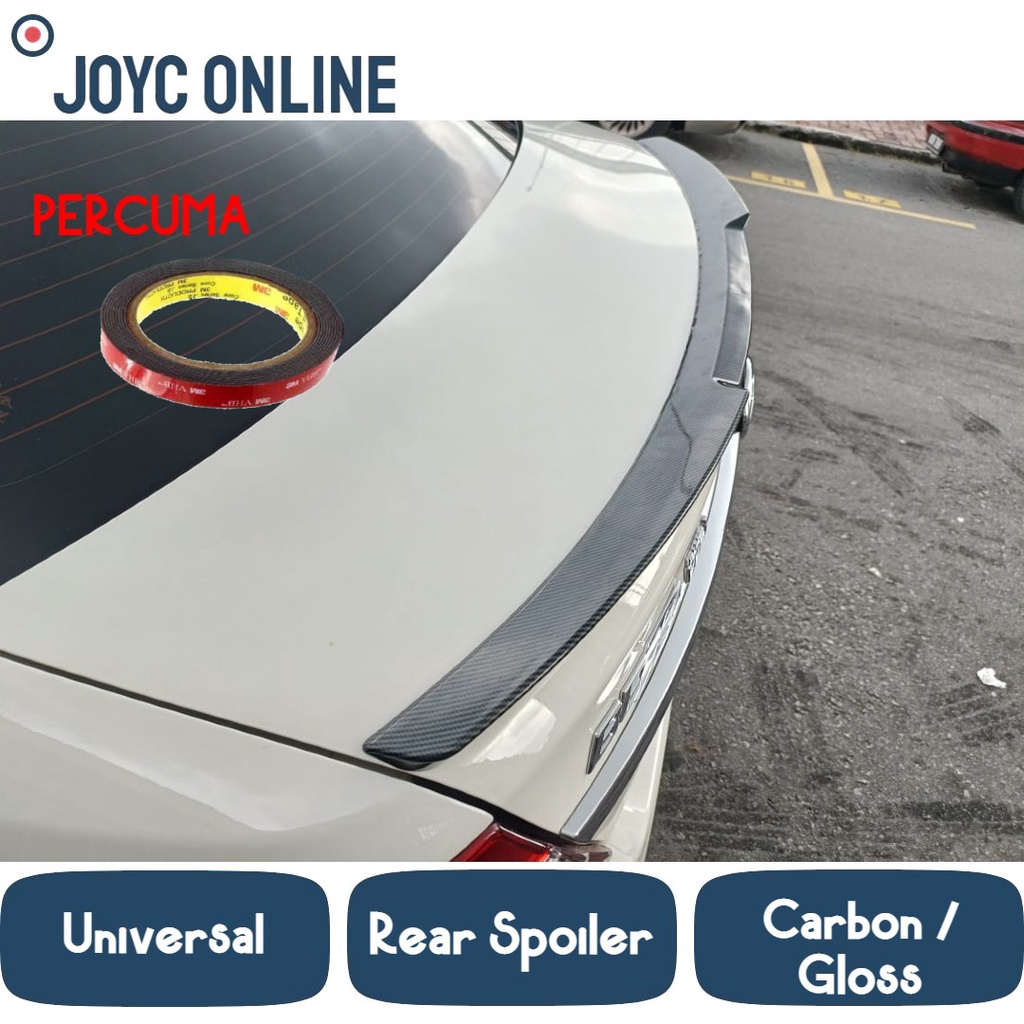 Universal Car Rear Roof Spoiler Rear Bonet Spoiler Tail Strip PU ...